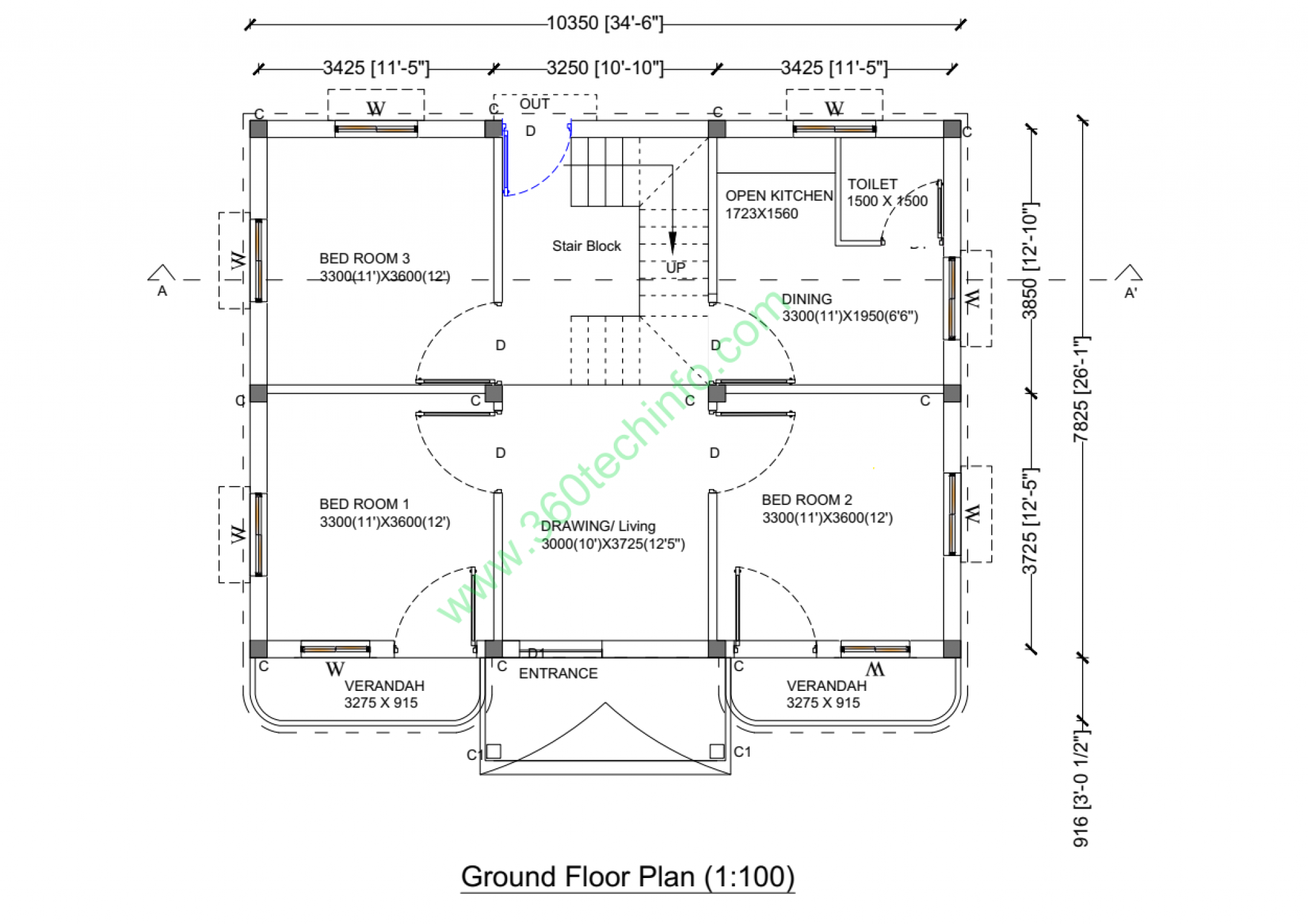 Bhk House Plan For X Square Feet D Elevation My XXX Hot Girl